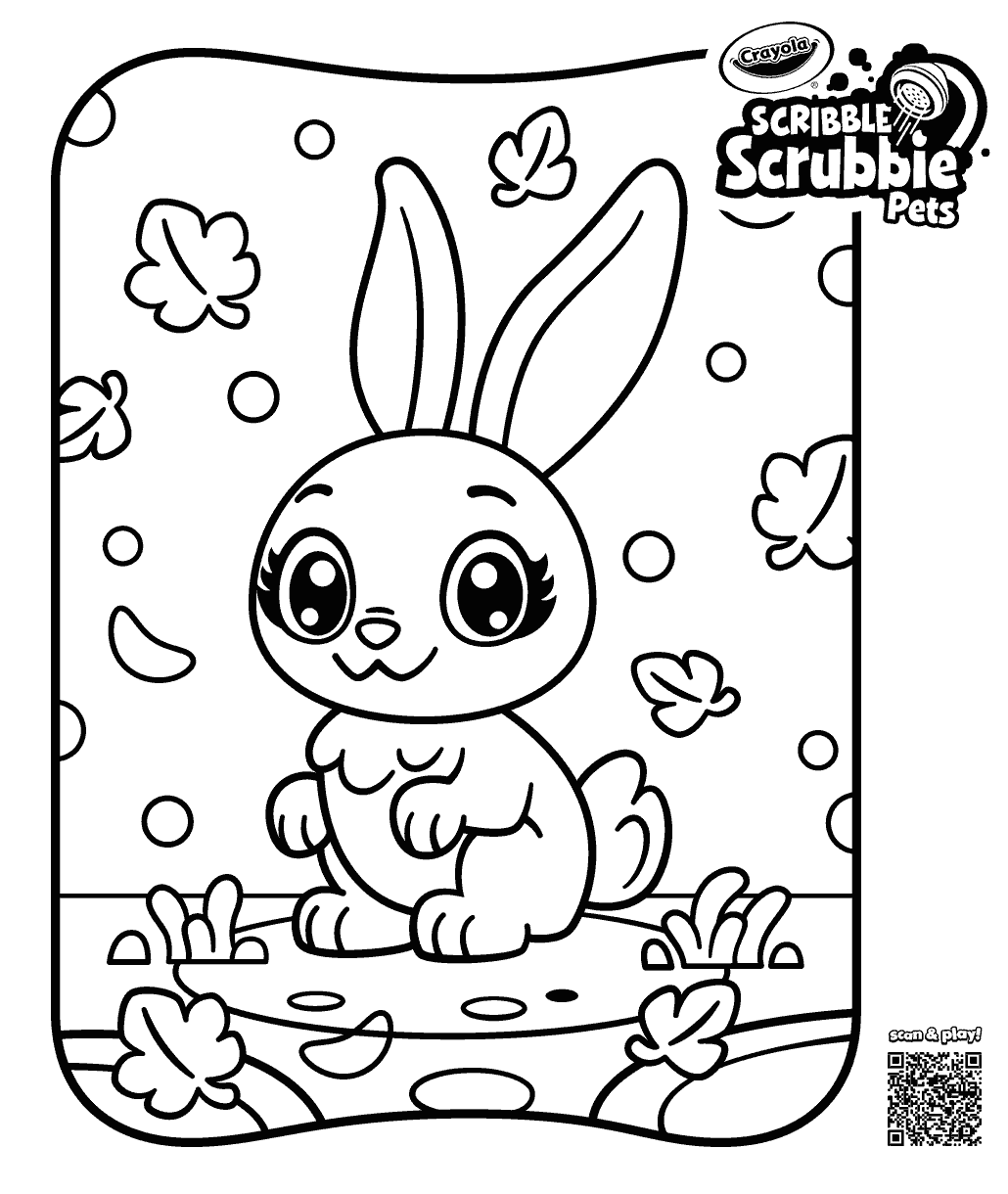 Scribble Scrubbie Pets Peggy Sue The Bunny Free Printable Coloring Scribble Scrubbie Pets Peggy Sue The Bunny Free Printable Coloring