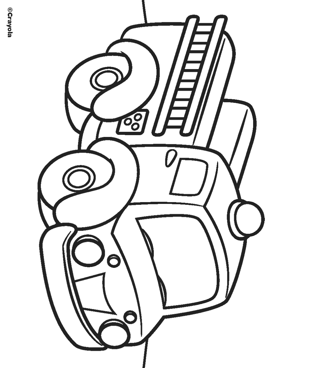 Fire Truck Coloring Page | Free Printable Sheet
