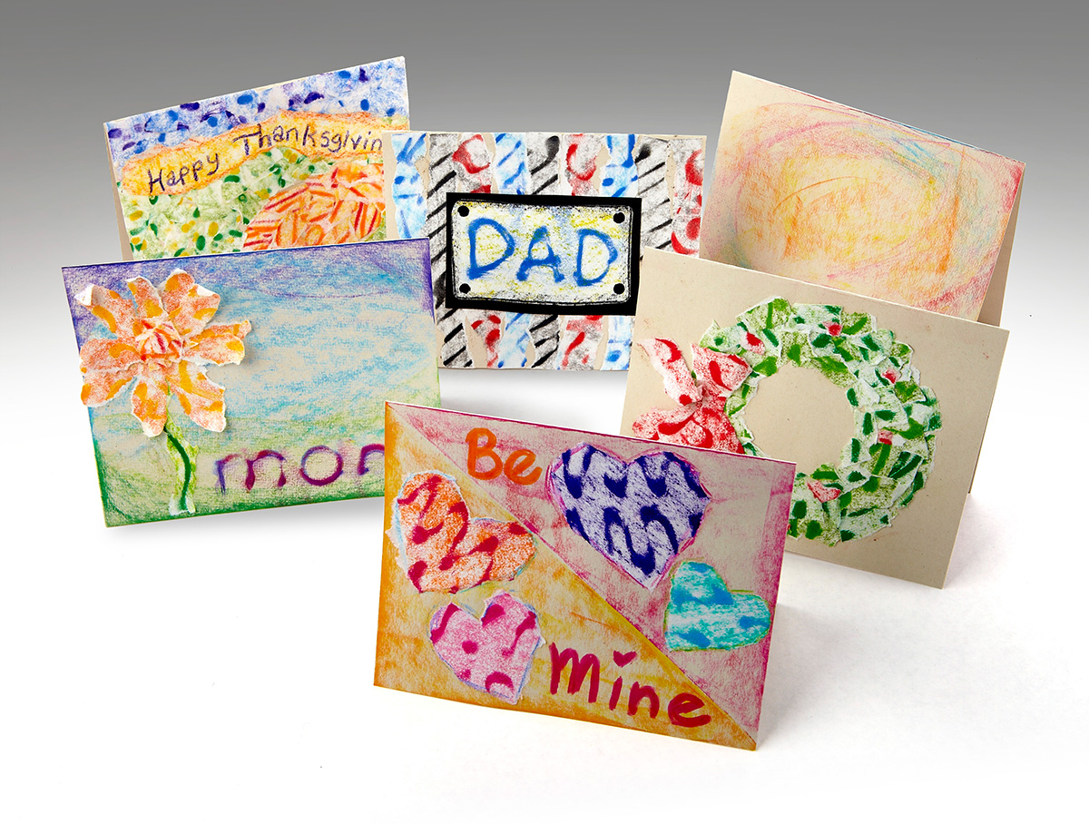 Colorful Textured Cards Lesson Plan