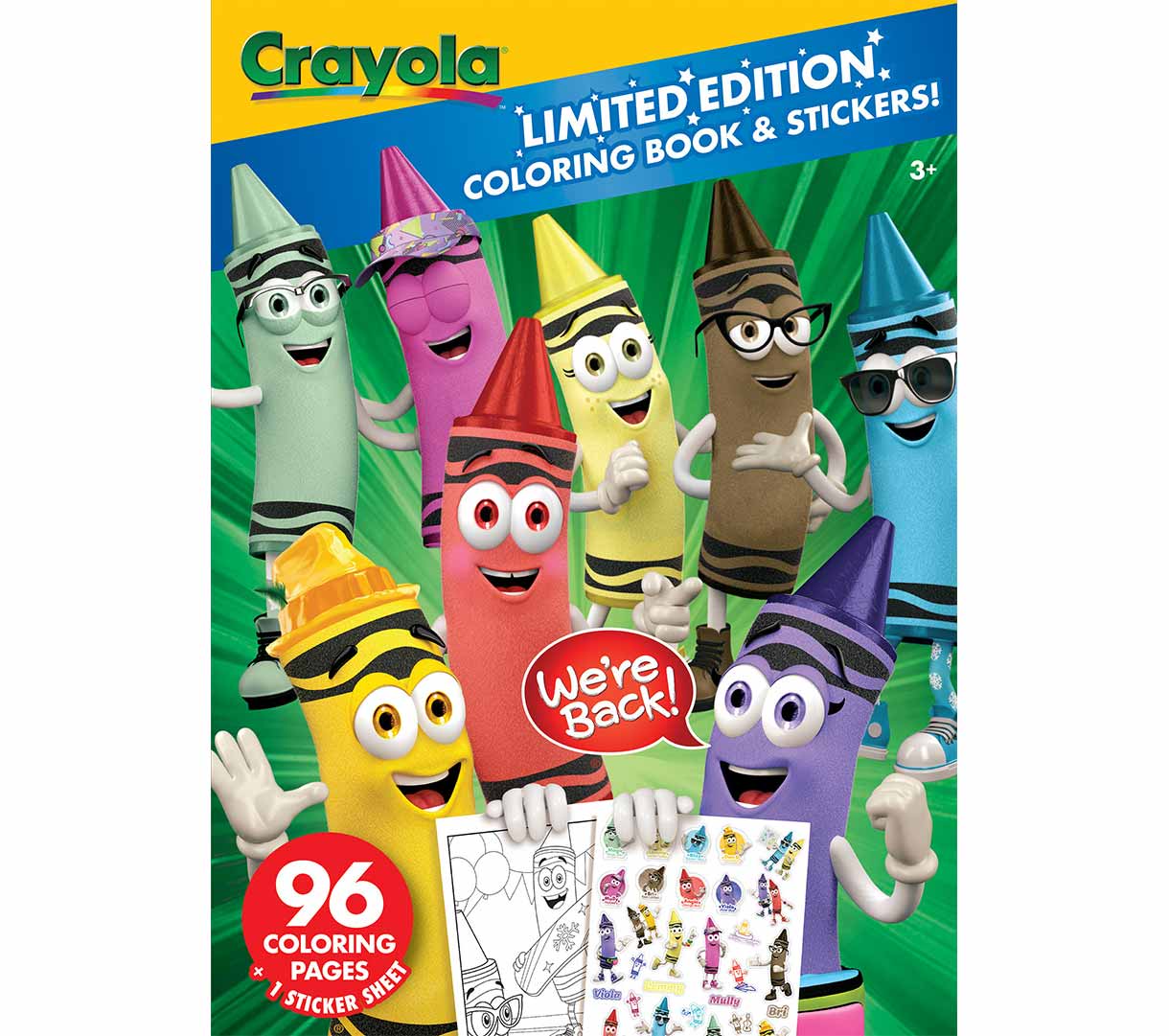 Crayola Retired Crayon Colors Color & Sticker Book