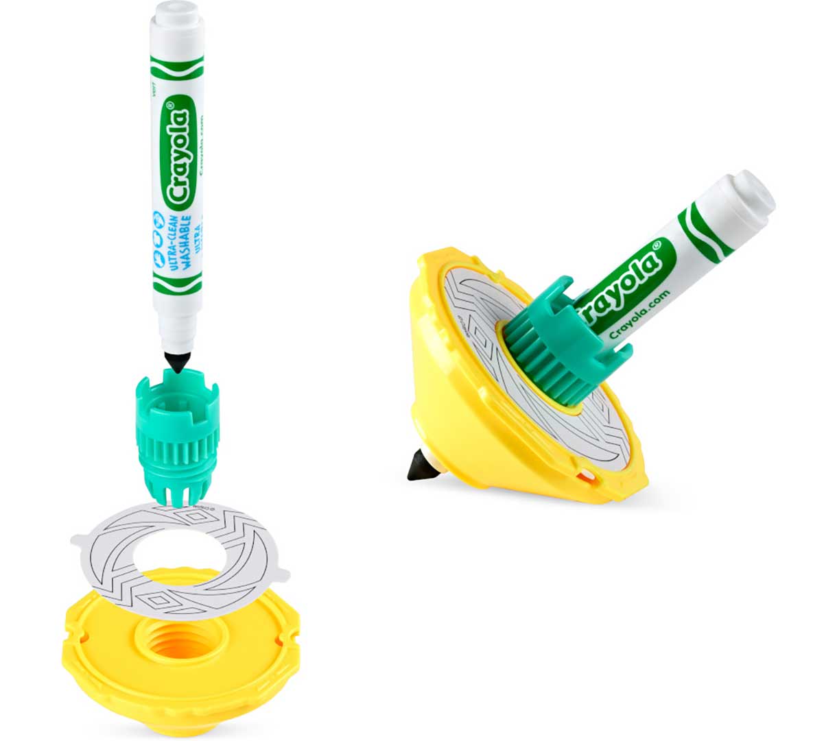 Crayola Colourwhirls Spin Art Toy - Neon 1 Pack
