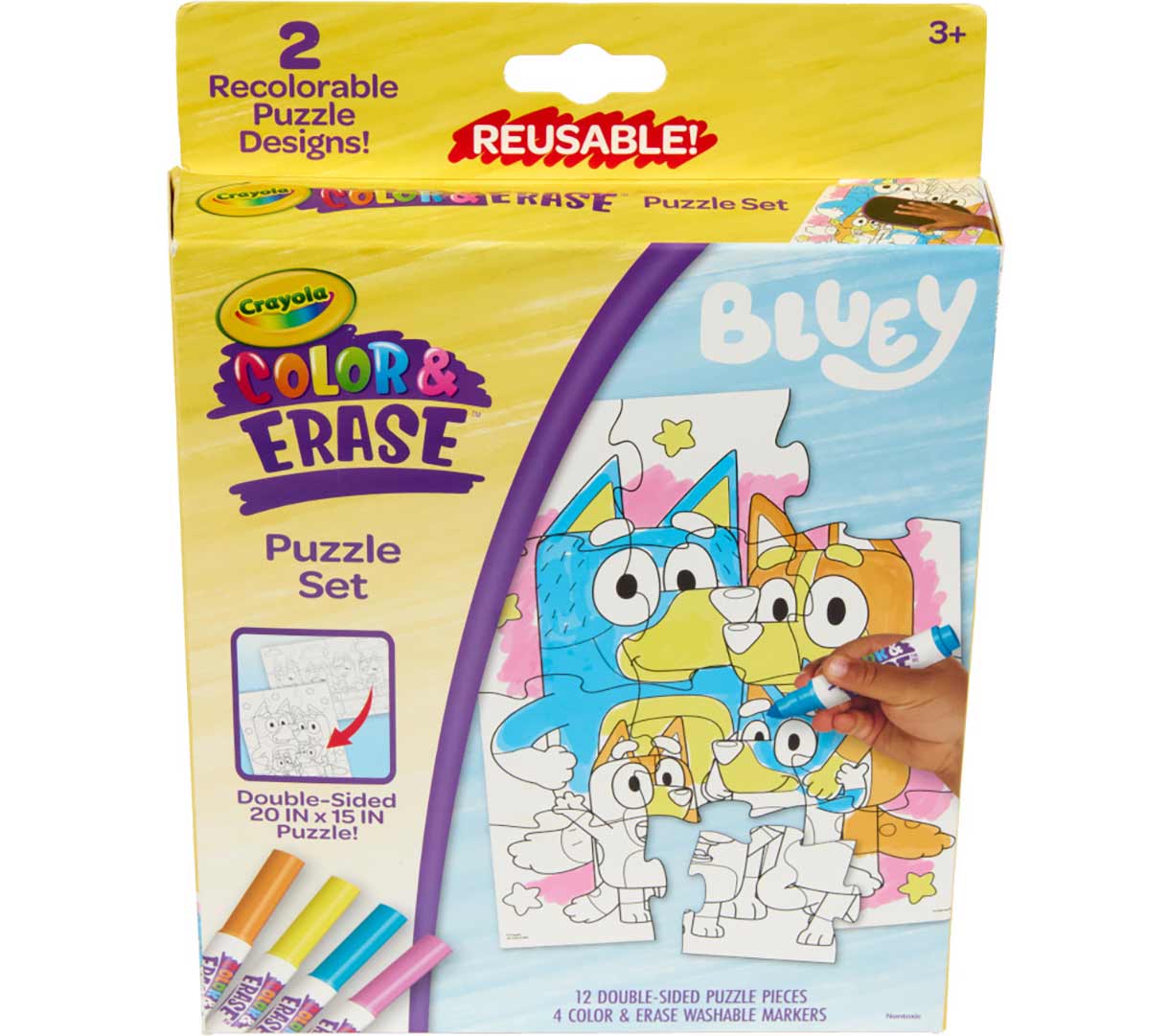 Bluey Crayola Color & Erase Puzzle Activity Set
