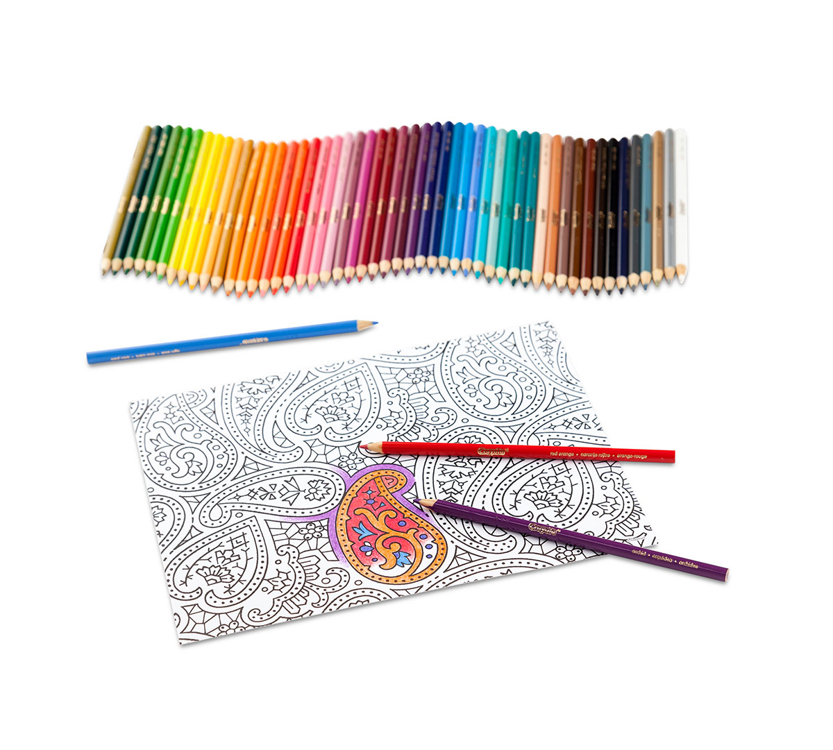 Colored Pencils, Adult Coloring Set, 50ct
