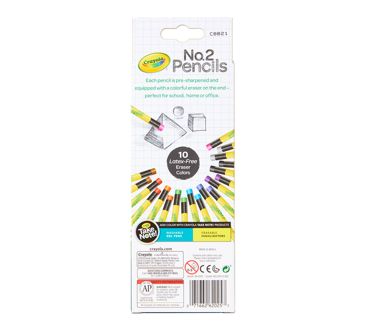 Crayola #2 Pencils, 20 Count Bulk Pencils