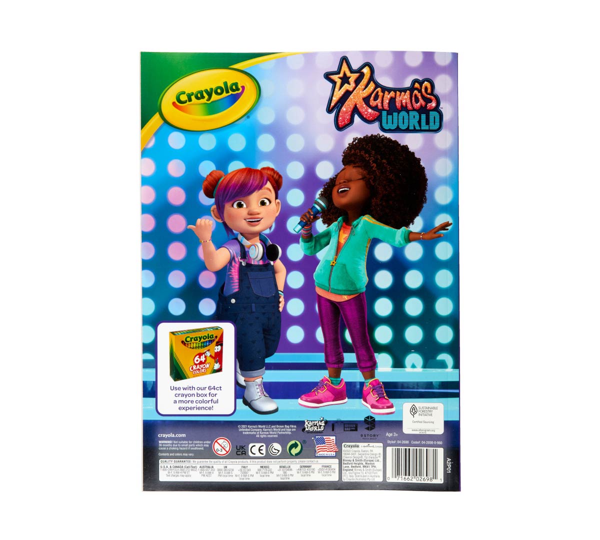 Karma's World Coloring Book with Stickers