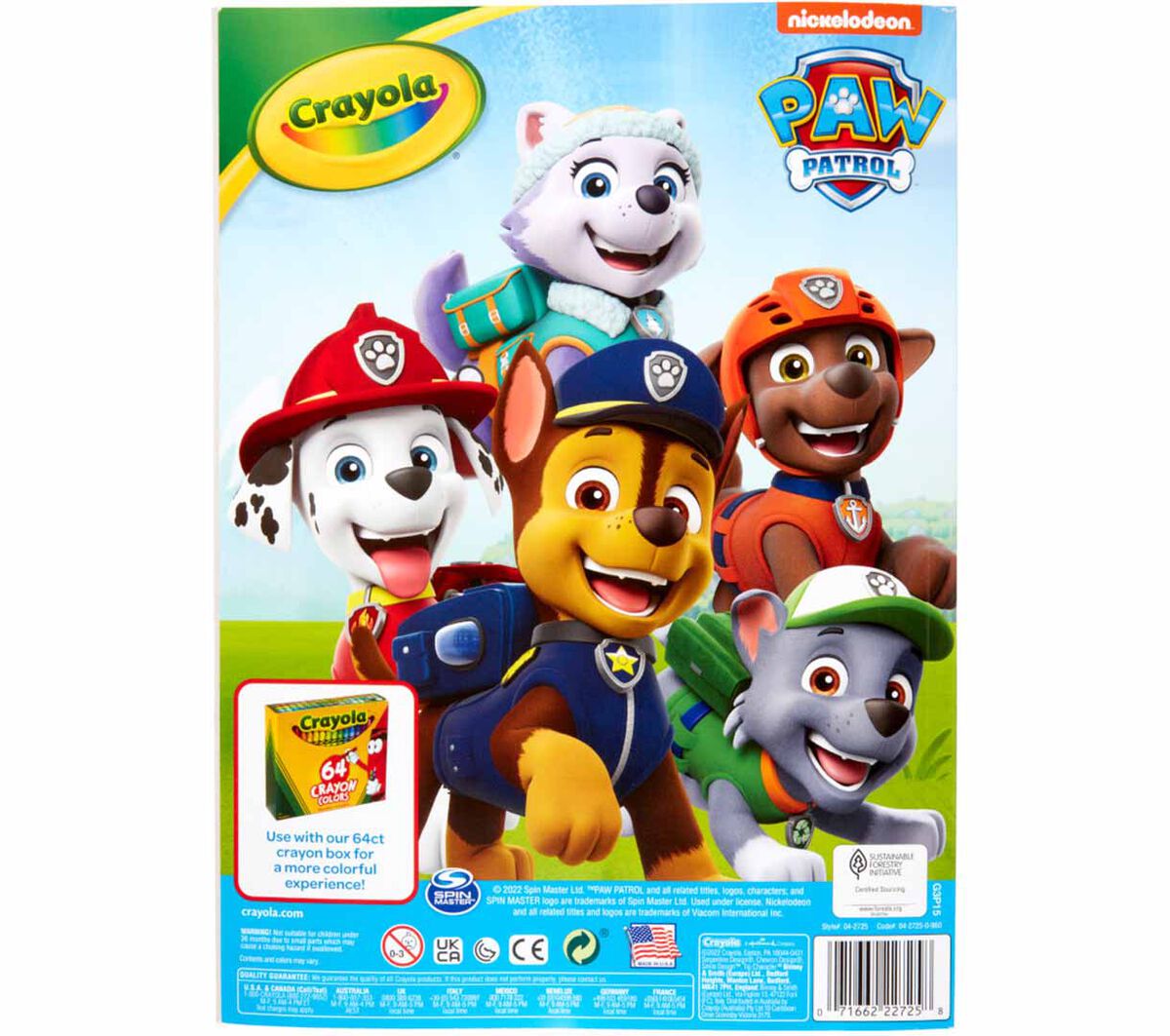 coloring book info paw patrol